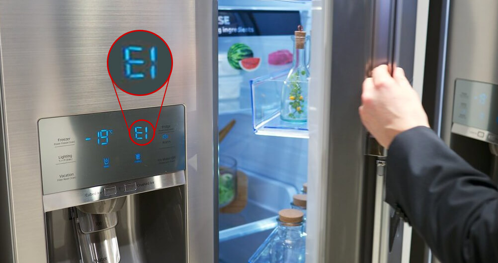 ارور E1 - E2 - E5 - E6 - E7 - E8 یخچال ال جی